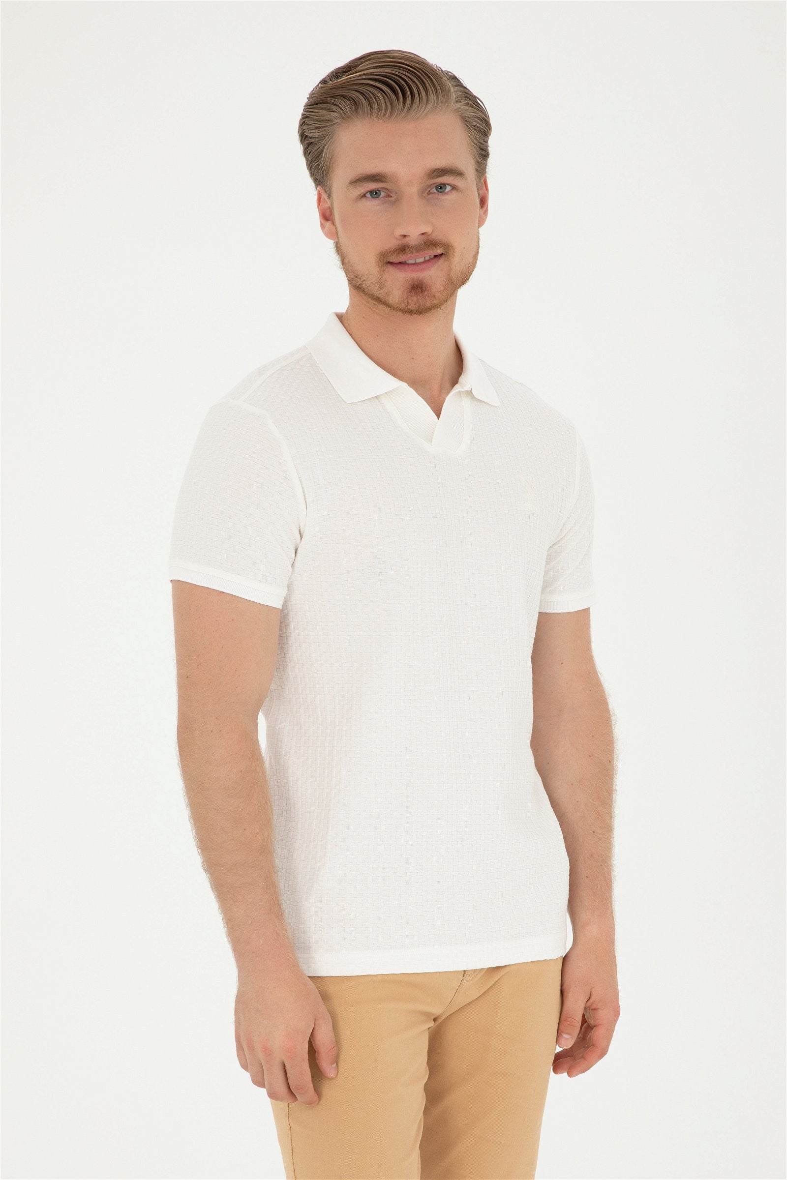 White Cuban Collar Polo Shirt - BEVAVA – U.S. Polo Assn. in Kuwait
