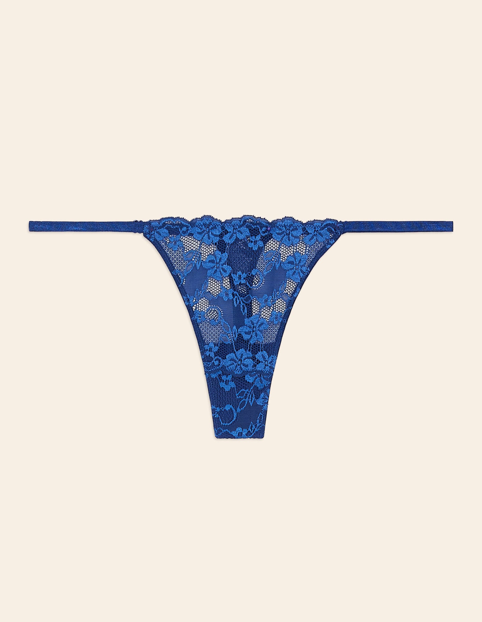 Buy Low Side Thong Adjustable in Soft Dark Blue Lace – Yamamay in Kuwait