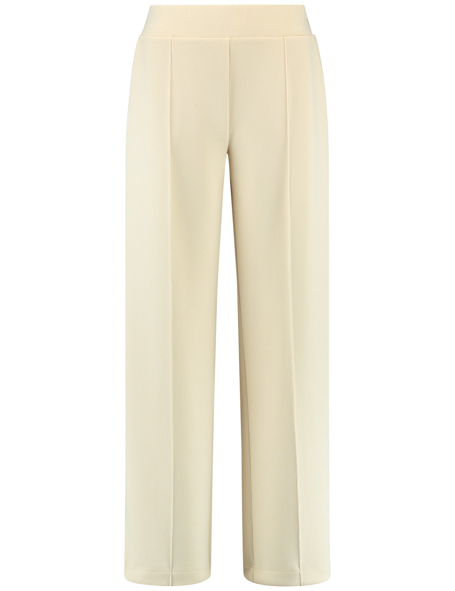 Comfortable Fit Wide Cloth Trousers With Vertical Pintucks - BEVAVA ...