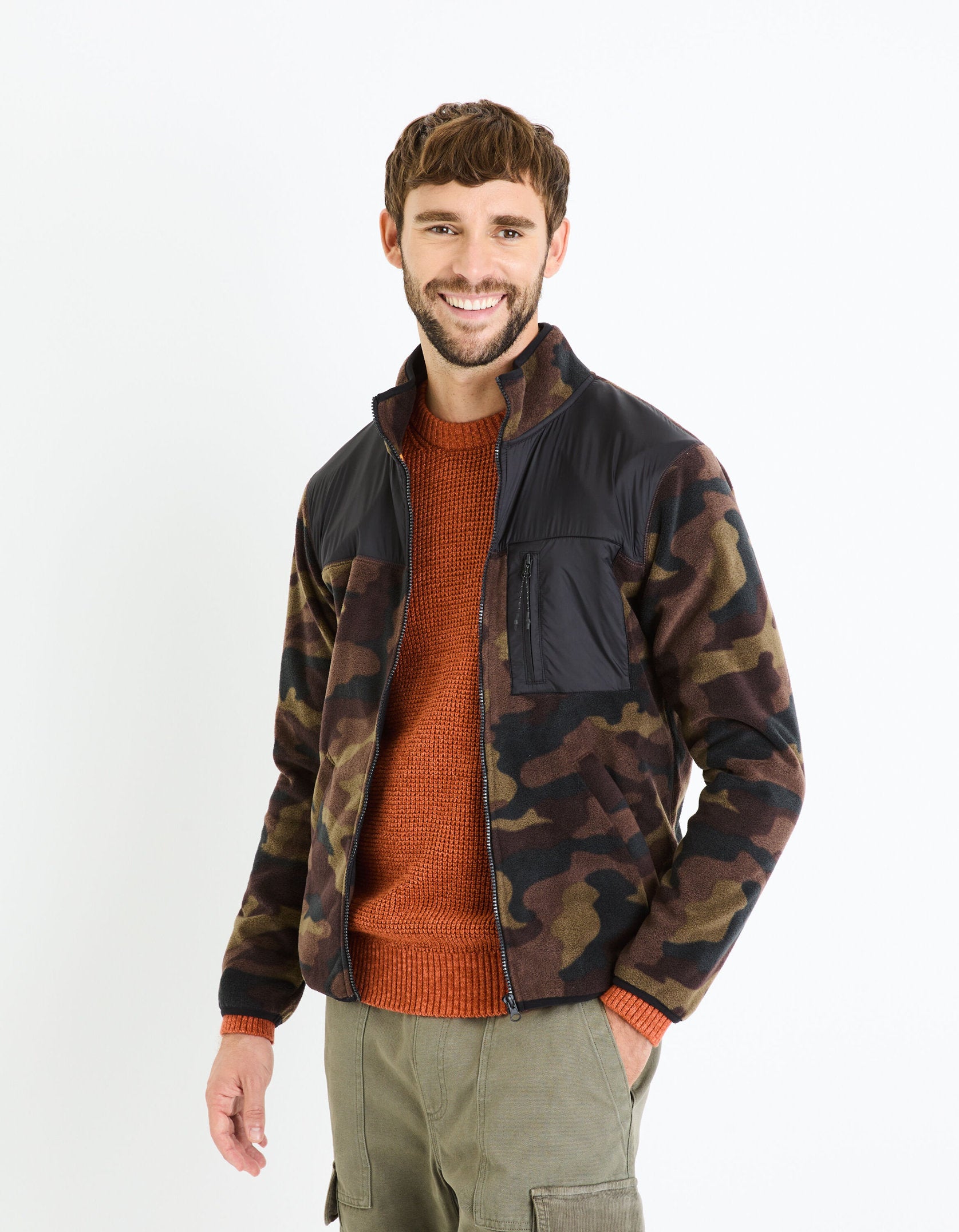 Zip-Up Sweatshirt - Black - BEVAVA – Celio in Kuwait